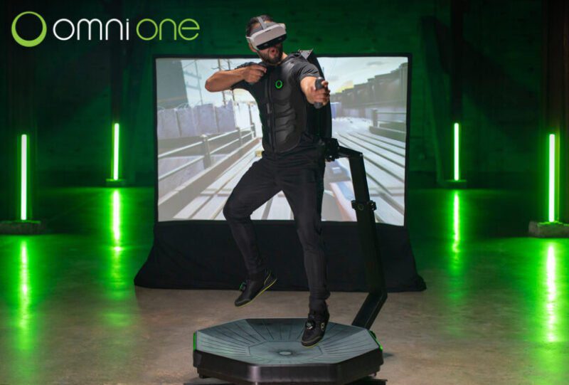 Virtuix Omni One, treadmill for walking and running in virtual reality