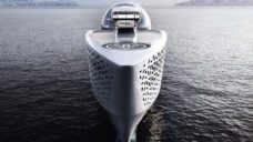 Earth 300, the crazy gigayacht surmounted by a giant sphere