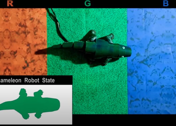 Scientists create a chameleon robot that truly blends in