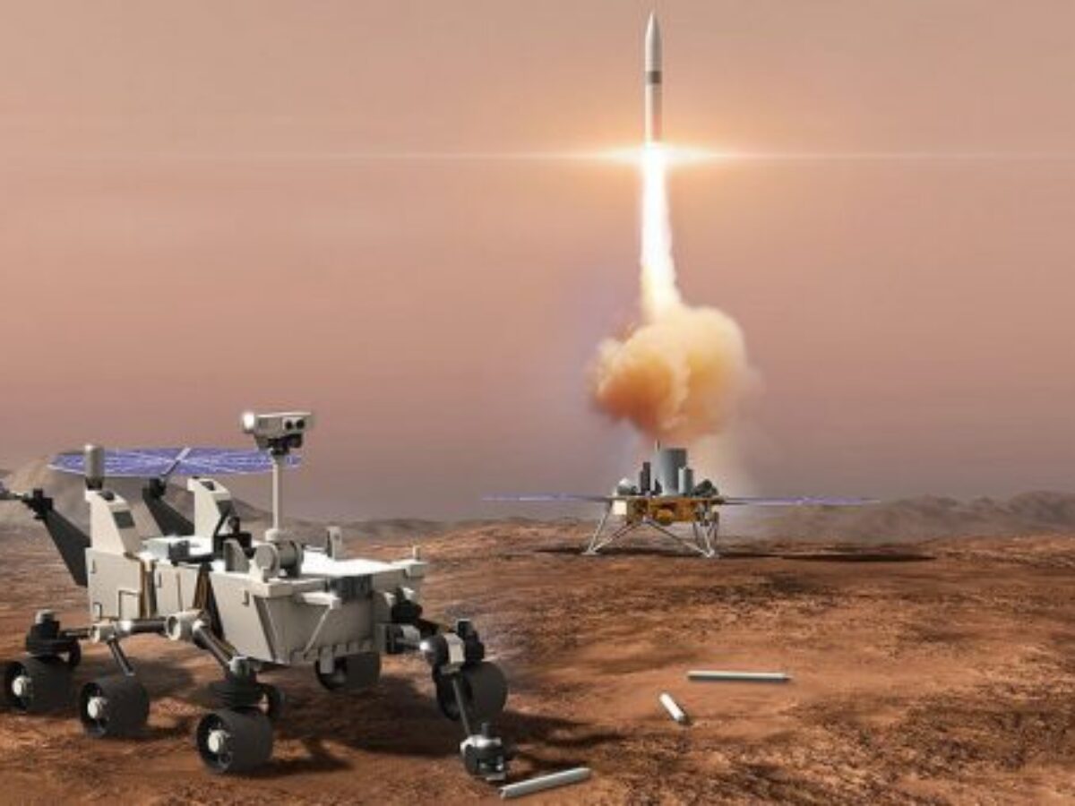 Mars Sample Return Mission Artists Concept Of A Proposed Mars Sample